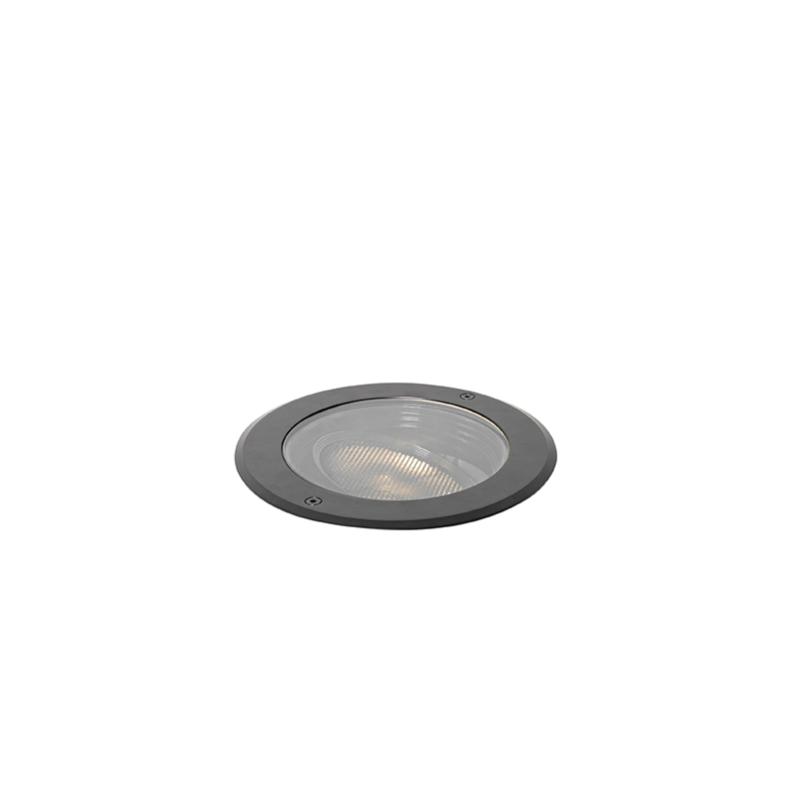 Qazqa Spot De Sol Extérieur Noir Ar111 Orientable Ip65 Delux Honey