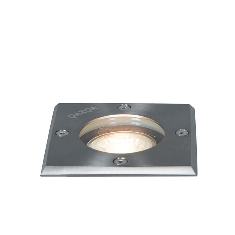 Faretto da terra acciaio 10,5 cm IP65 - BASIC Square | Leroy Merlin