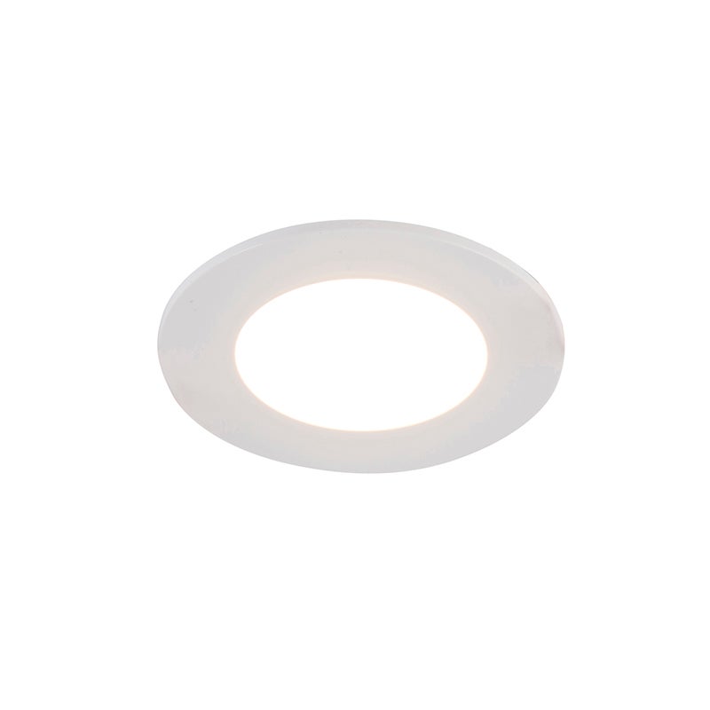 Set De 6 Spots Encastrables Blancs Avec Led Dimmable En 3 étapes Ip65
