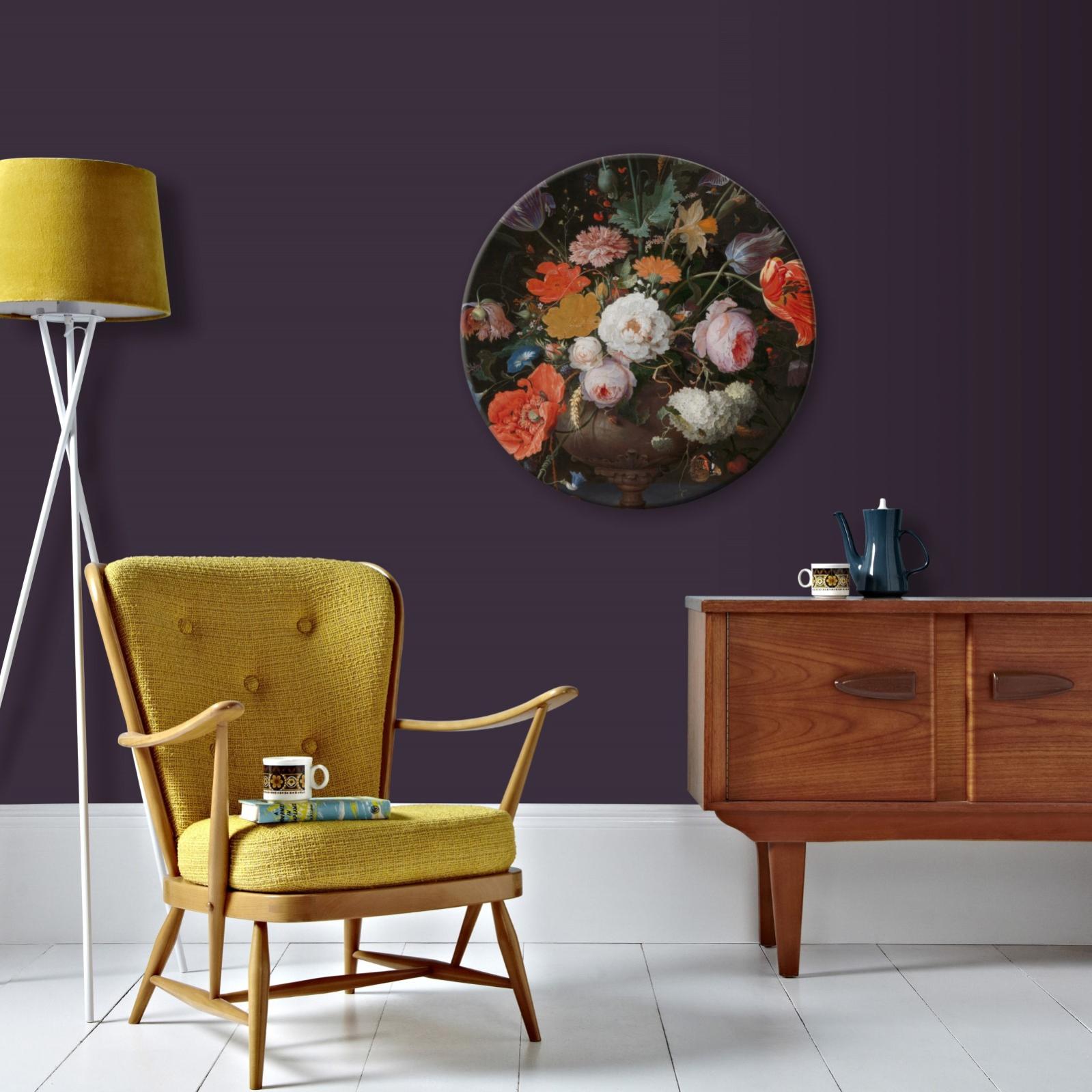 Toile Imprimée Ronde Fleurs Rijksmuseum 70 x 70cm Multicolore | Leroy ...