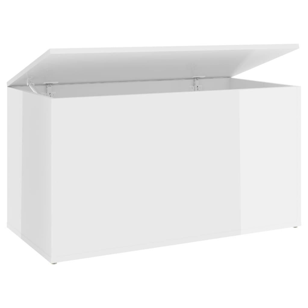 Coffre de rangement Blanc brillant 84x42x46 cm | Leroy Merlin