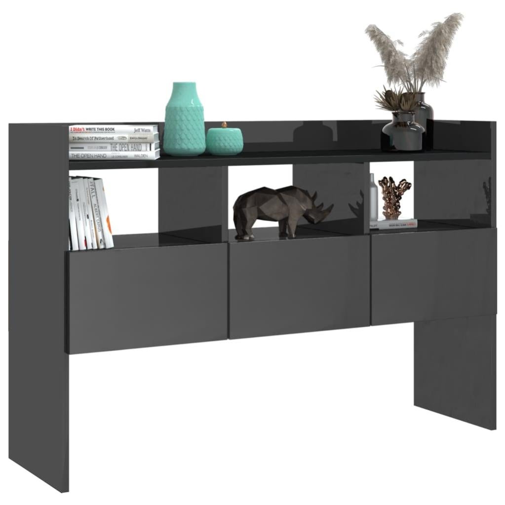 Console Gris brillant 105x30x70 cm | Leroy Merlin