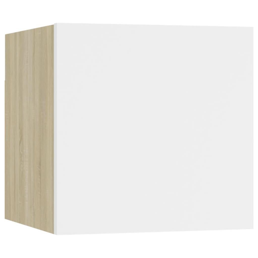 Étagère murael Blanc et chêne sonoma 30,5x30x30 cm | Leroy Merlin