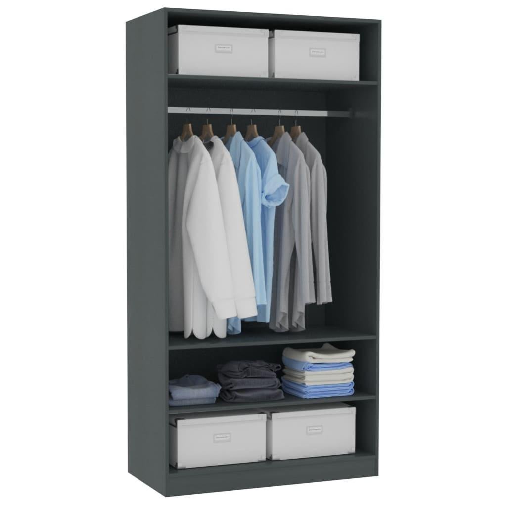 Garde-robe Gris 100 x 50 x 200 cm | Leroy Merlin