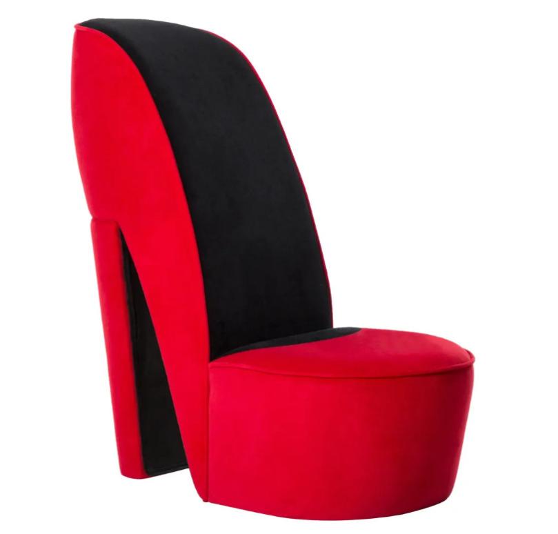 Fauteuil velours rouge Fashionly | Leroy Merlin