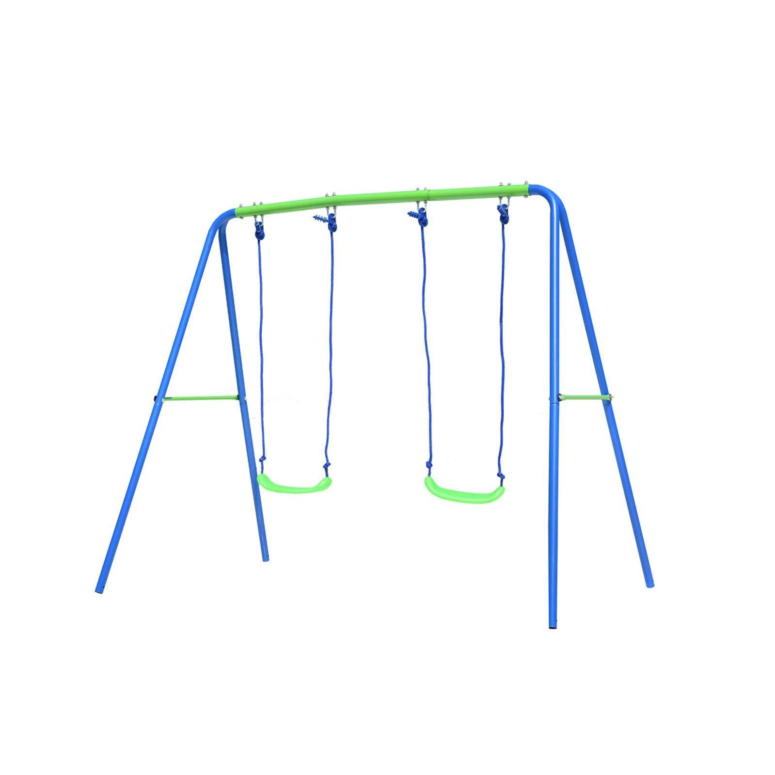Altalena Due Posti per Bambini da Giardino + 3 Anni in Metallo Outdoor ...