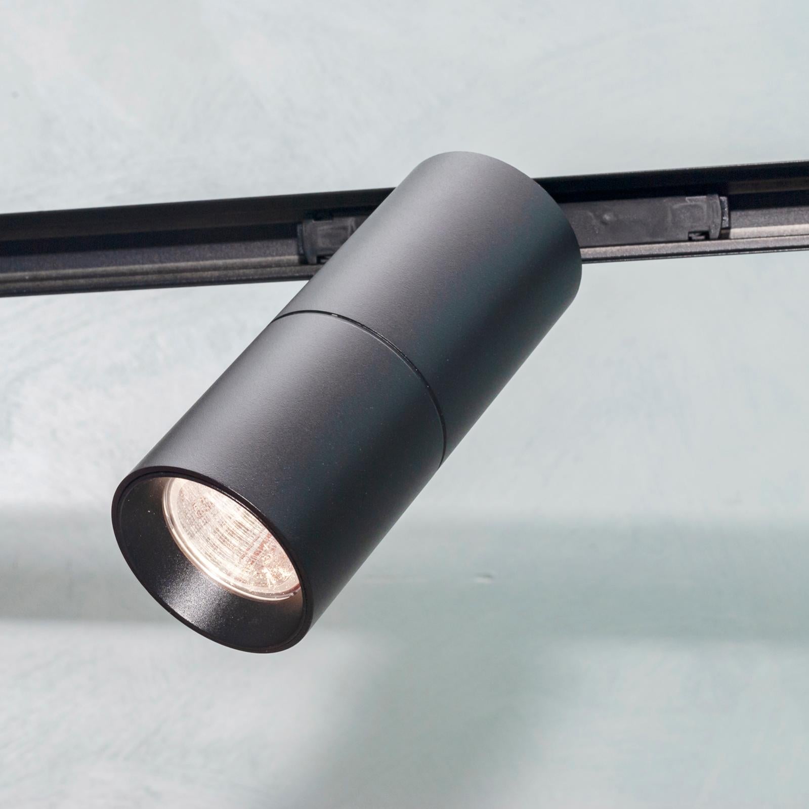 Faretto spot track binario magnetico nero LED 20W luci vetrina negozio ...
