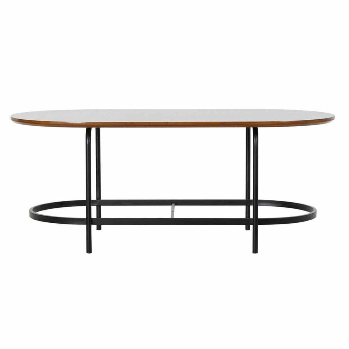 Table de Salle à Manger DKD Home Decor Bois Verre Fer (99.5 x 50 x 40 ...