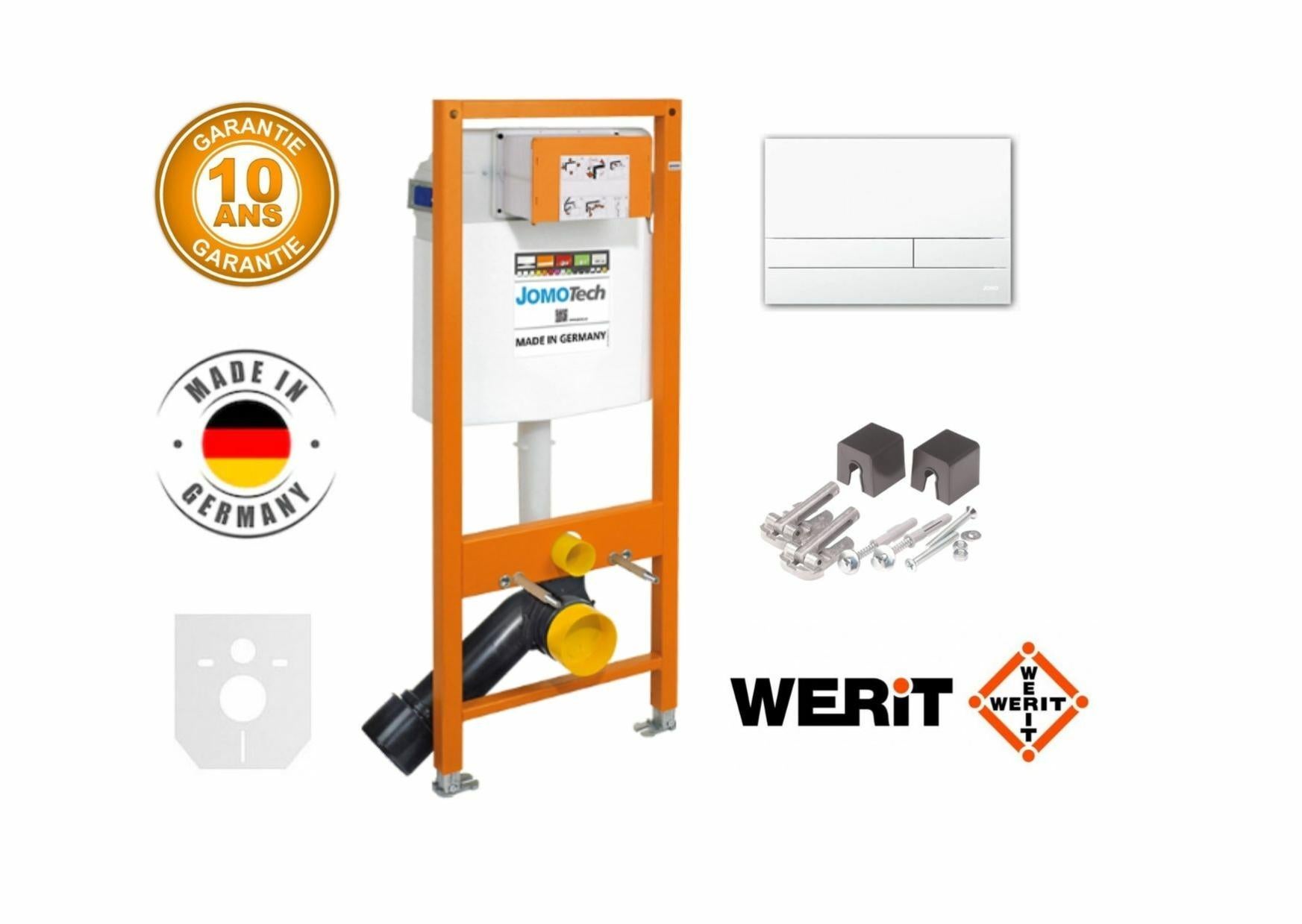 Bati Support Werit Jomotech +plaque Exclusive 2.0 Blanc | Leroy Merlin