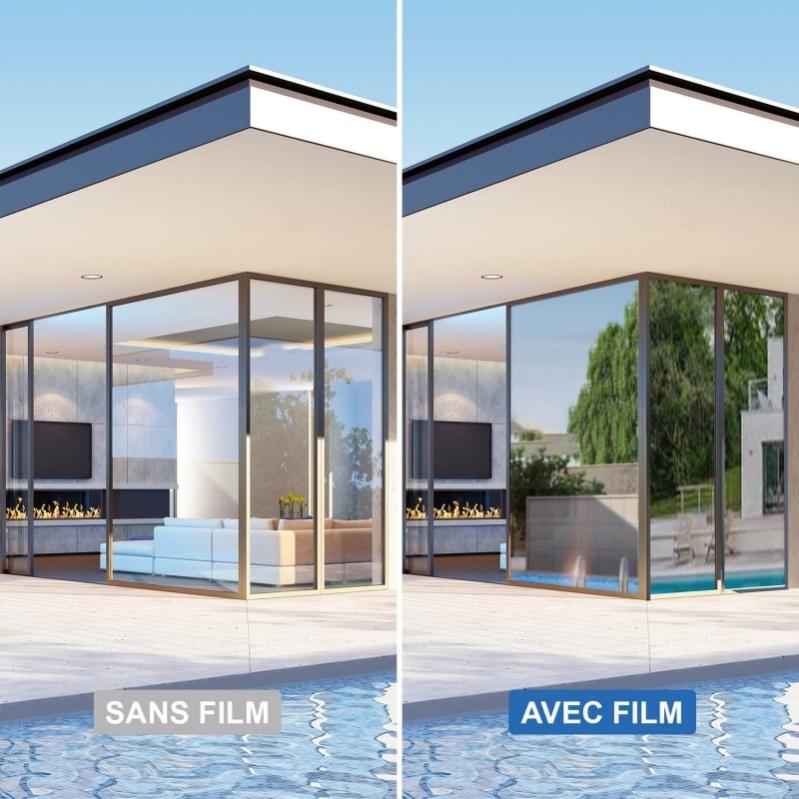 DIMEXACT - Film protection solaire pour simple vitrage combiné film de ...