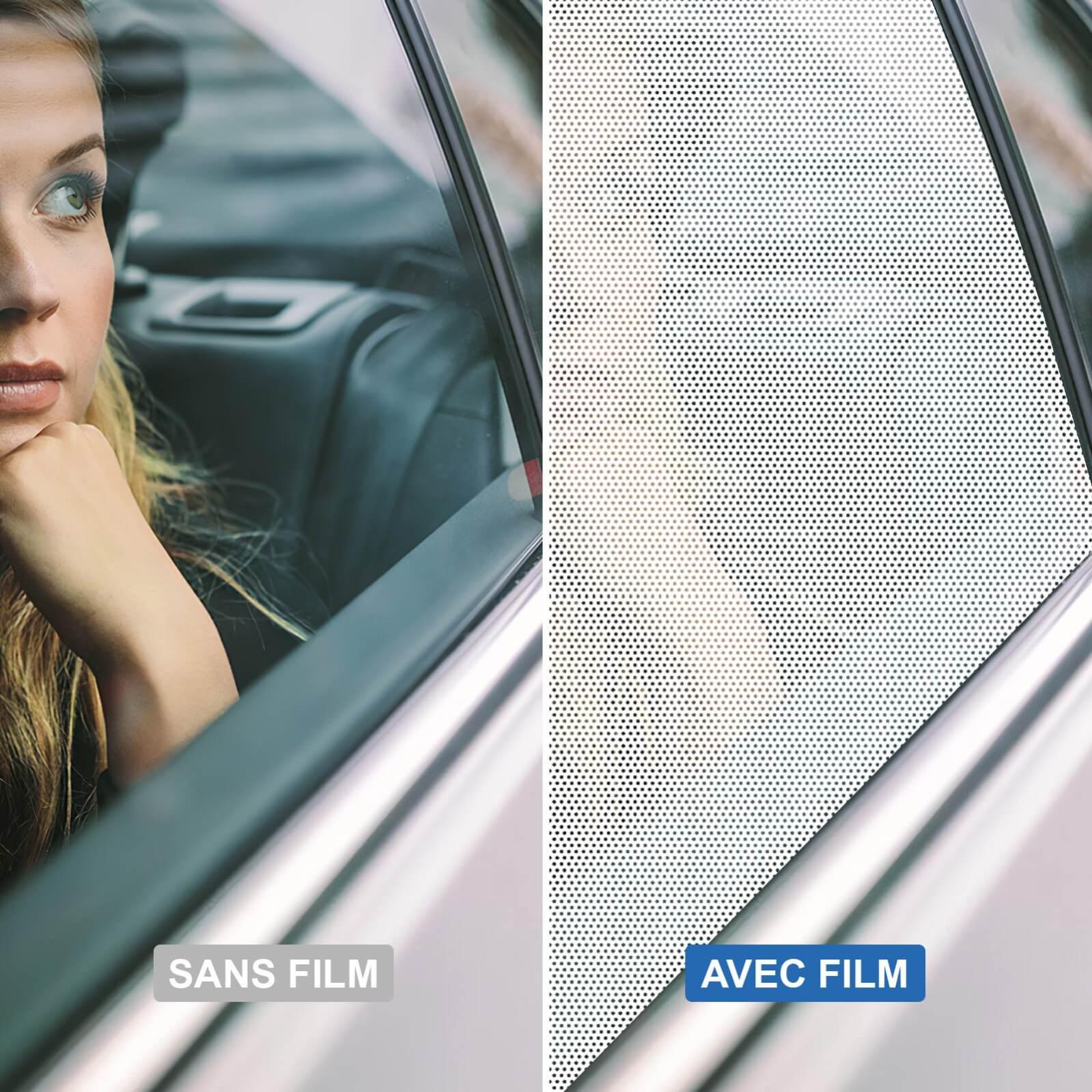 DIMEXACT Pare-Soleil Adhésif pour Voiture, Film de Protection Solaire ...