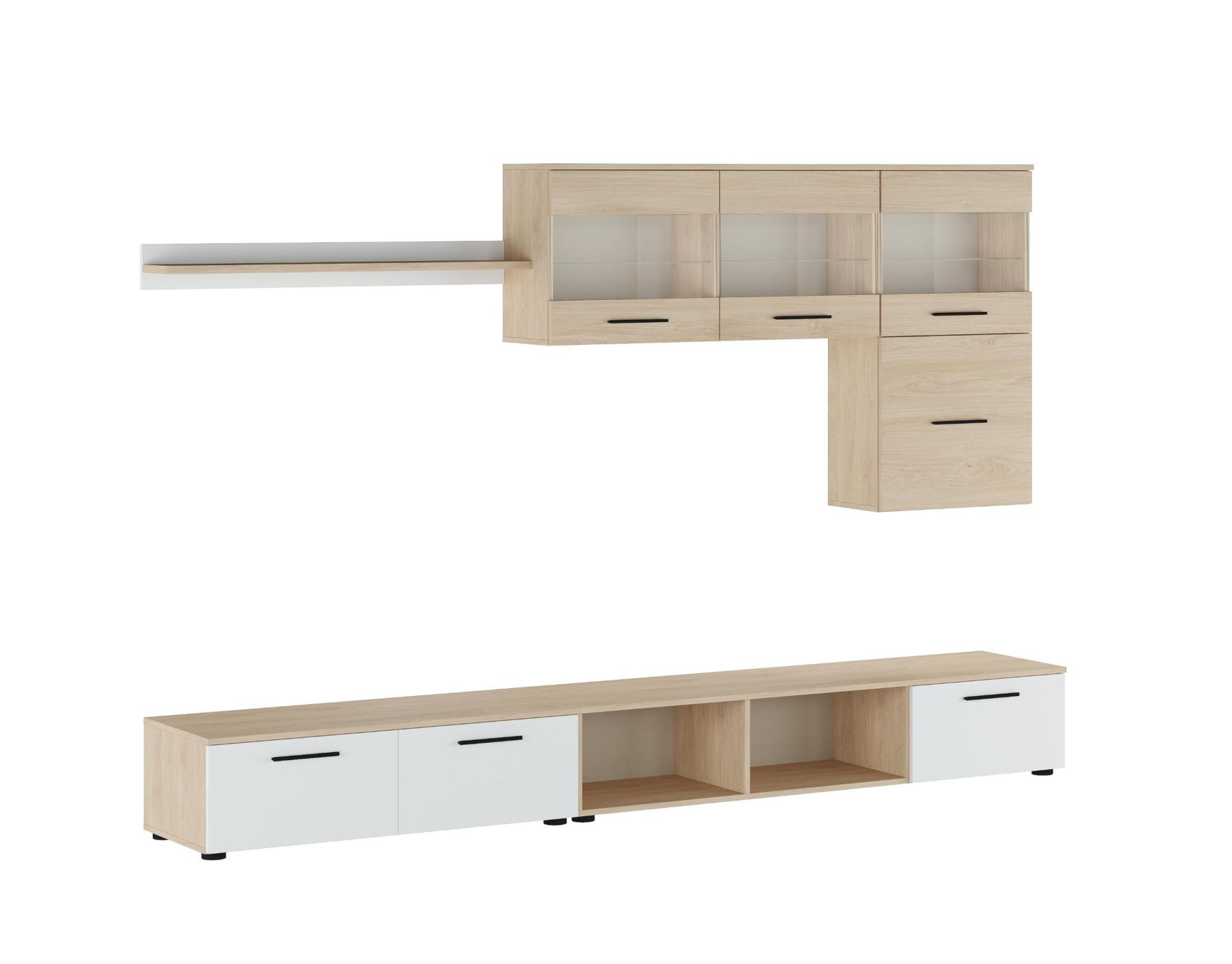 Soggiorno moderno PARIS, sala da pranzo con luci a led, rifinito in ...