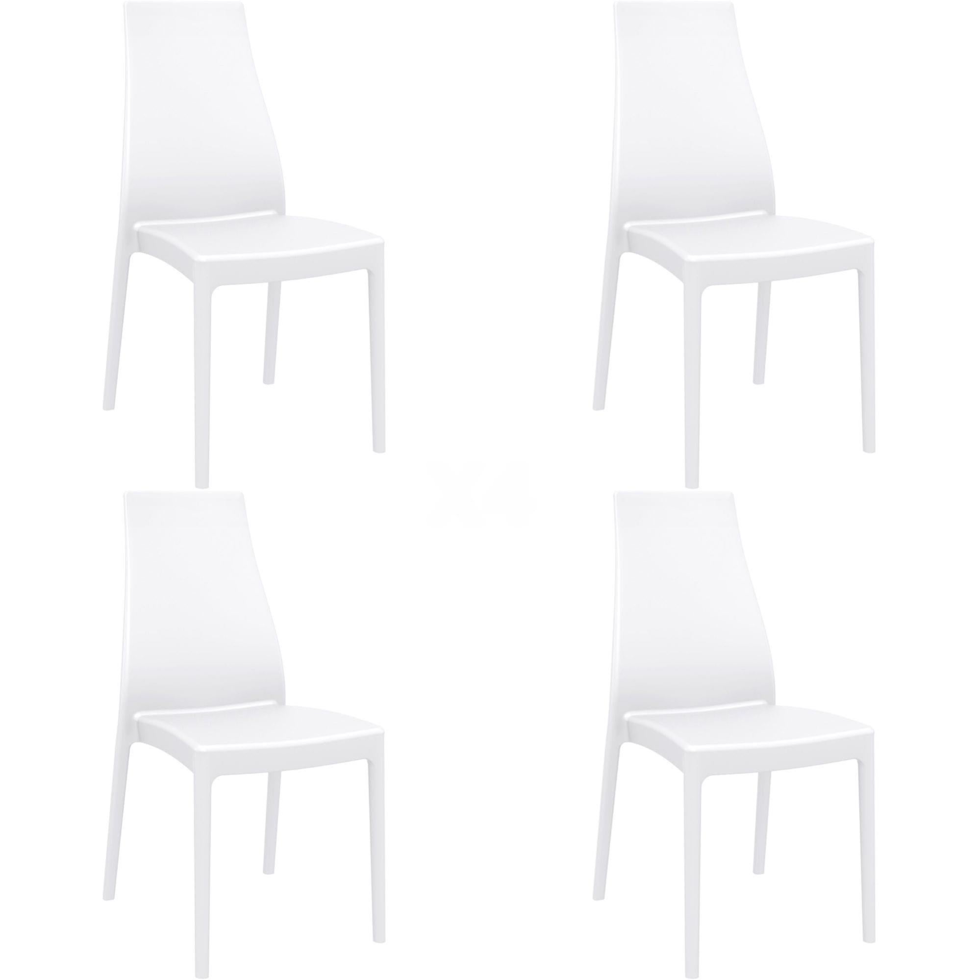 Garbar MIRANDA Set 4 Silla Interior, Exterior Negro | Leroy Merlin