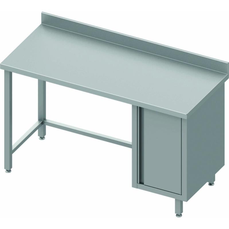 Table Inox Professionnelle Avec 1 Porte - Profondeur 700 - Stalgast ...