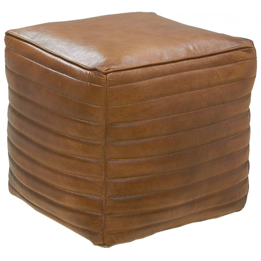Pouf a cubo in pelle | Leroy Merlin