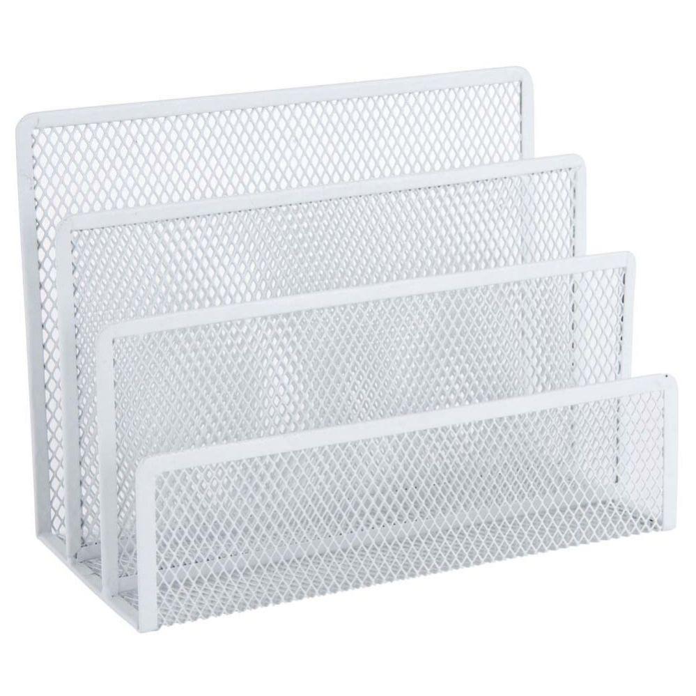 Range courrier en métal ajouré Essentials blanc Pt' | Leroy Merlin