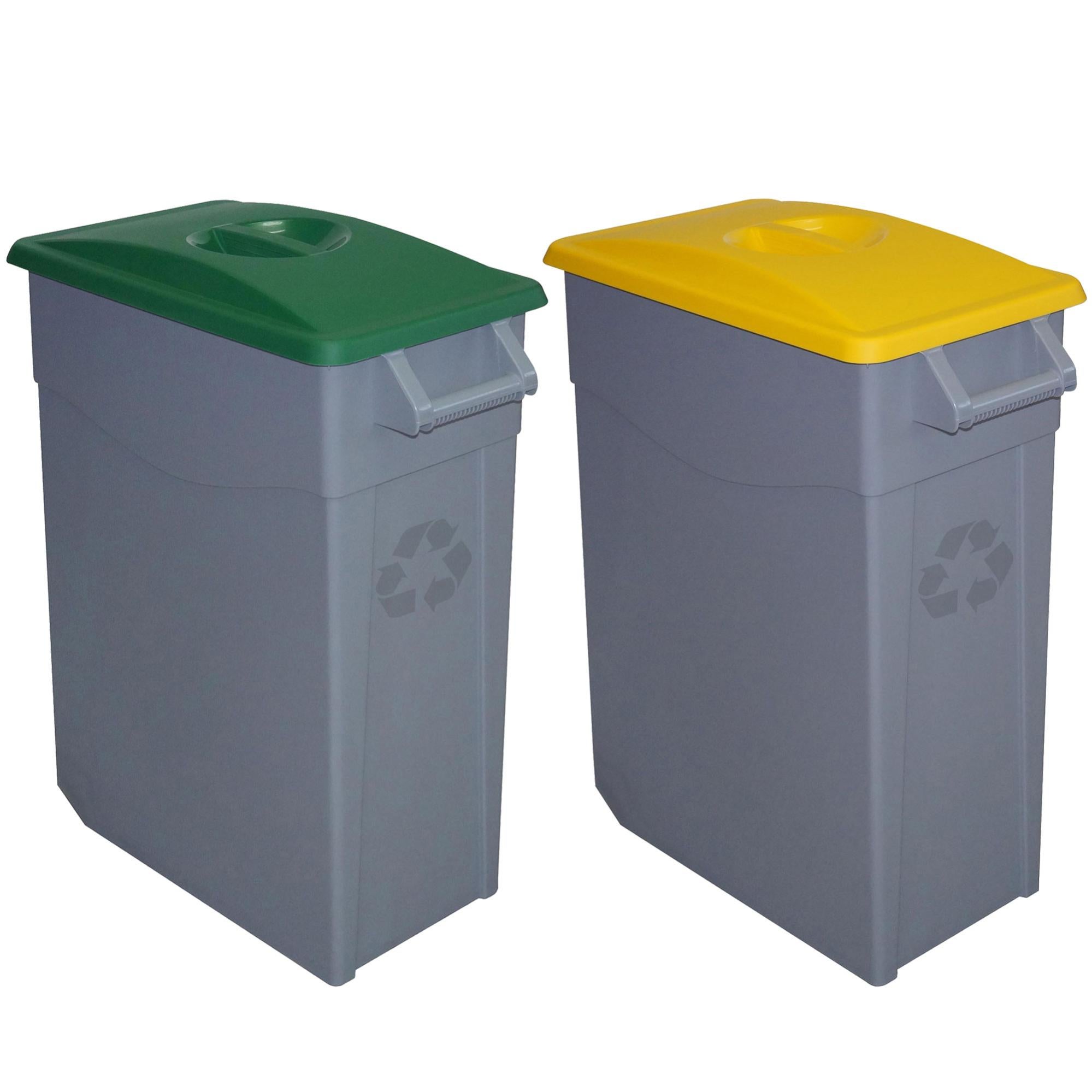 Confezione raccolta differenziata Zeus Container: 2 contenitori chiusi ...