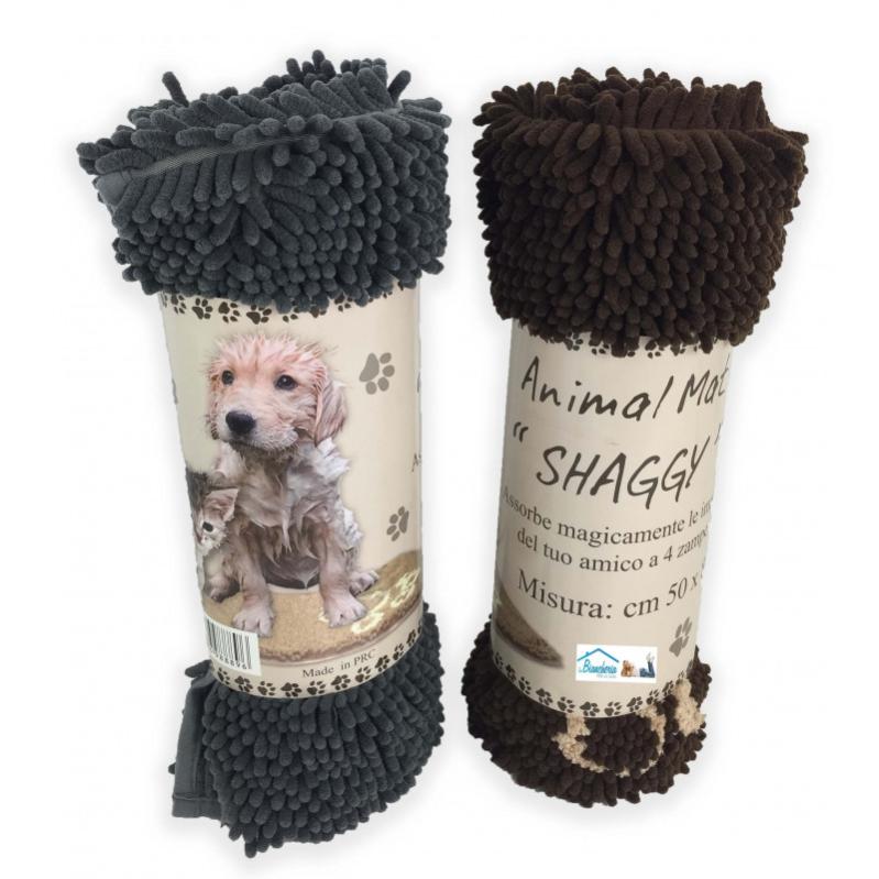 TAPPETO MAGICO PER CANE-GATTO ANIMAL SHAGGY Grigio | Leroy Merlin
