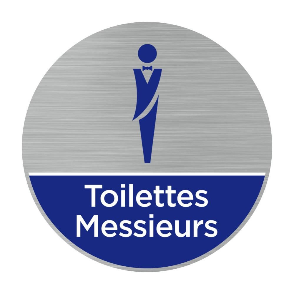 Pictogramme Toilettes Hommes (Q0465) Diamètre 76 mm Matière Adhesif ...