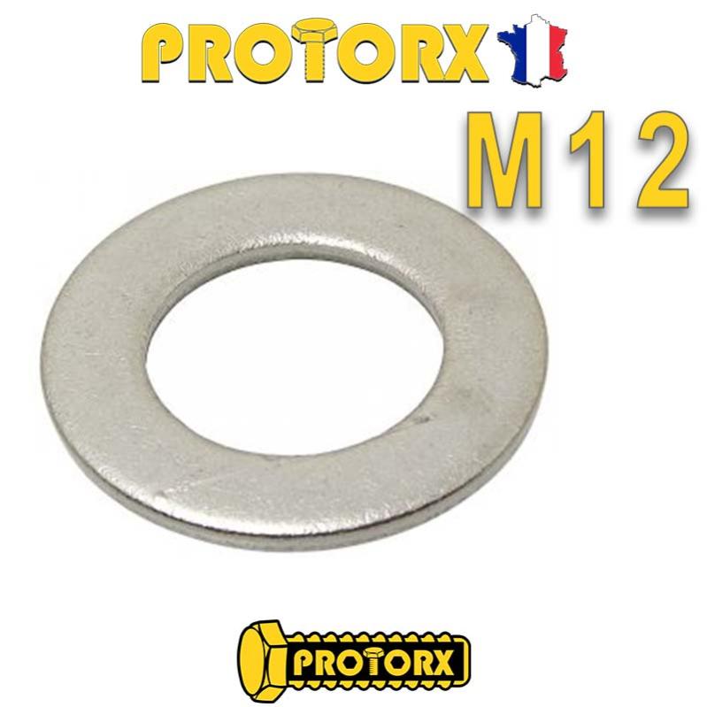 RONDELLE Plate ÉTROITE "Z" M12 x 5pcs | Diam. int = 13mm x Diam. ext ...