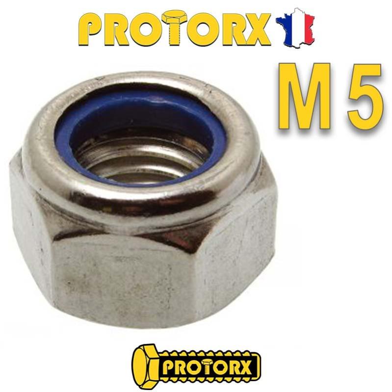 ECROU Hexagonal Indesserrable (Hi) M5 x 20pcs | Autobloquant Frein ...