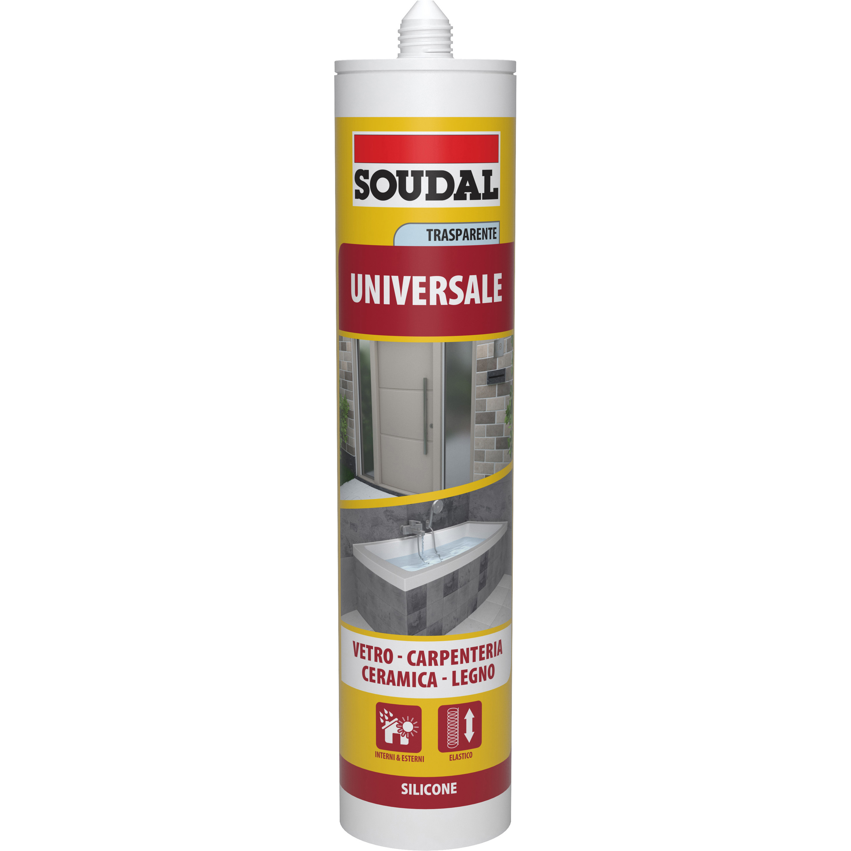 Soudal cartuccia silicone univ. traspar. ml.280 | Leroy Merlin