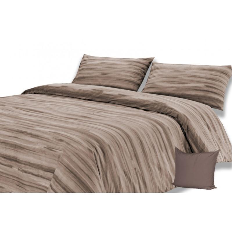 COPRIPIUMINO in Puro cotone dis. VERONA con Cuscino ARREDO Caffelatte 2 ...