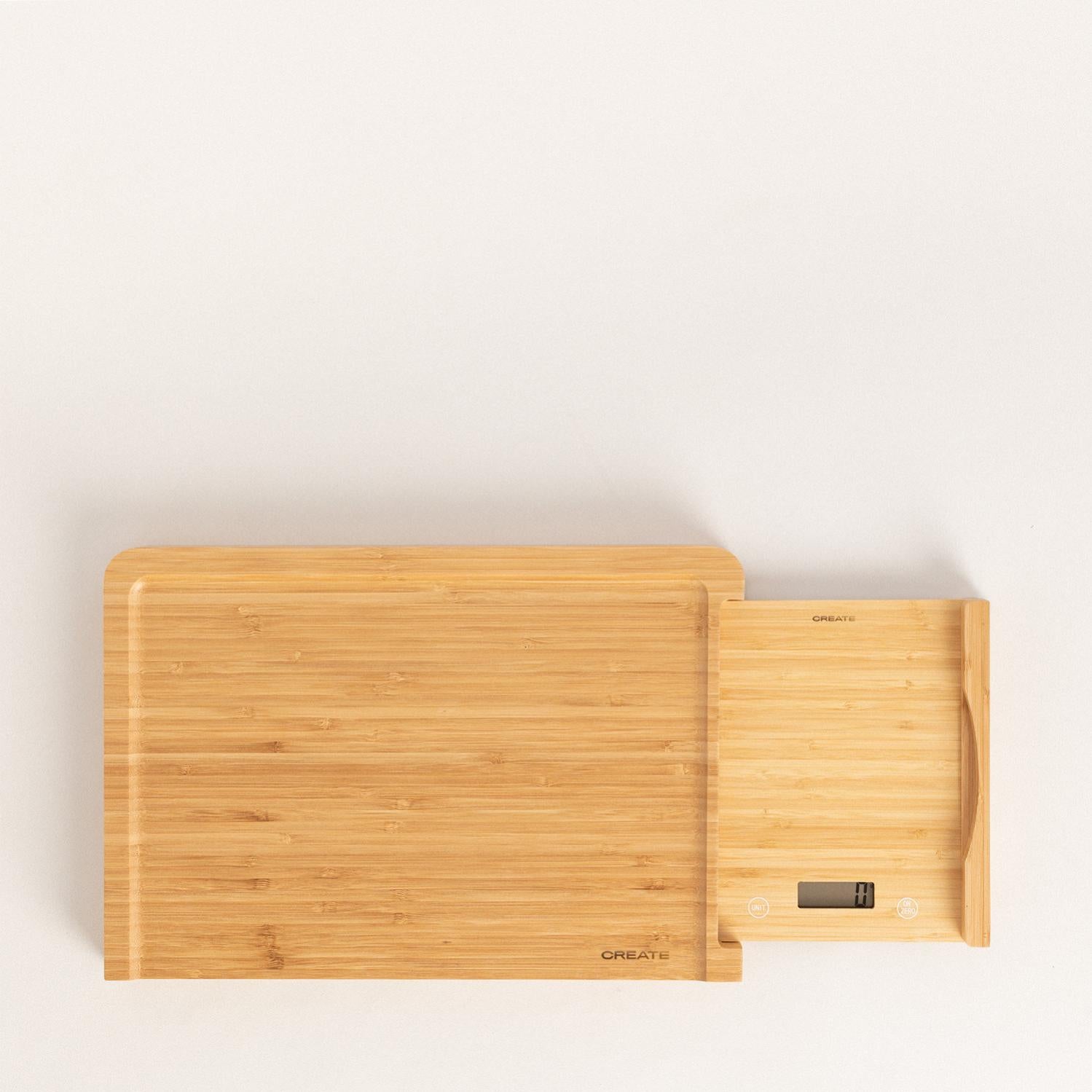 BOARD SCALE BAMBOO - Tagliere da cucina con bilancia integrata | Leroy ...