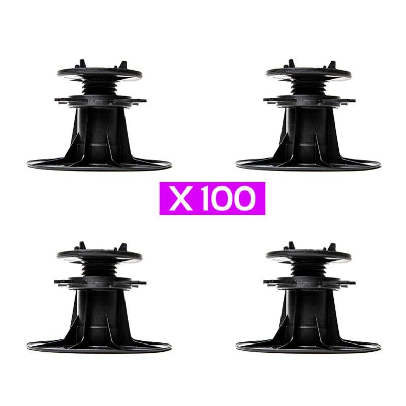 Lot de 100 plots réglables 50 à 70 mm pour terrasse dalles VERINDAL ...
