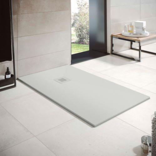Plato de ducha Resina - Ancho 70 - Arena Ral-7035 - 70x100 cm | Leroy ...