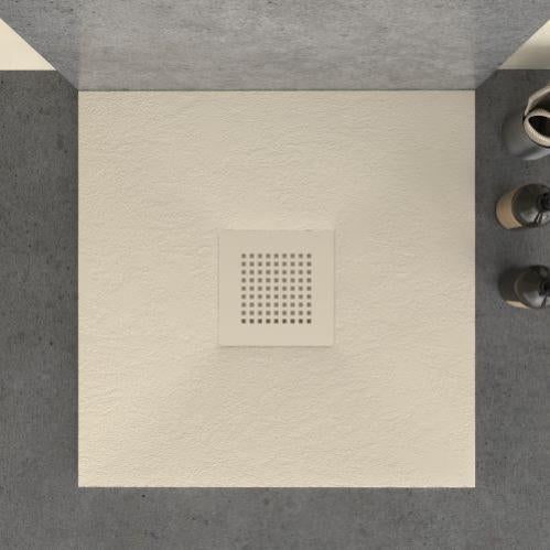 Piatto doccia in resina 90x90cm Panna Ral-1013 | Leroy Merlin