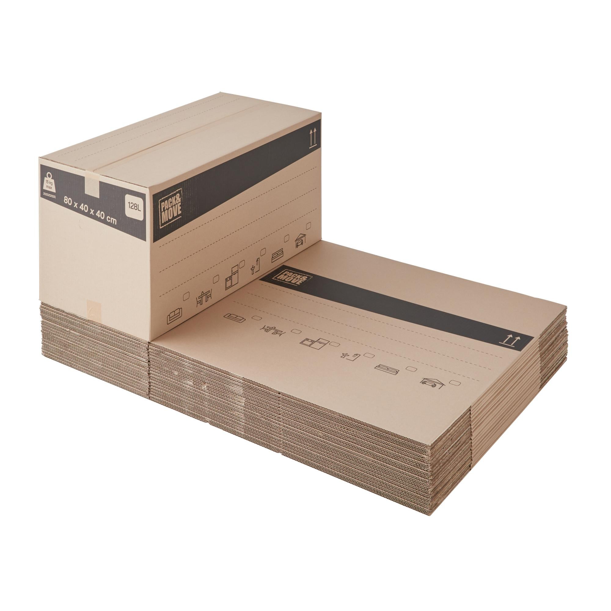 Set di 60 Scatola da imballaggio 128L - 80x40x40cm - Made in France ...