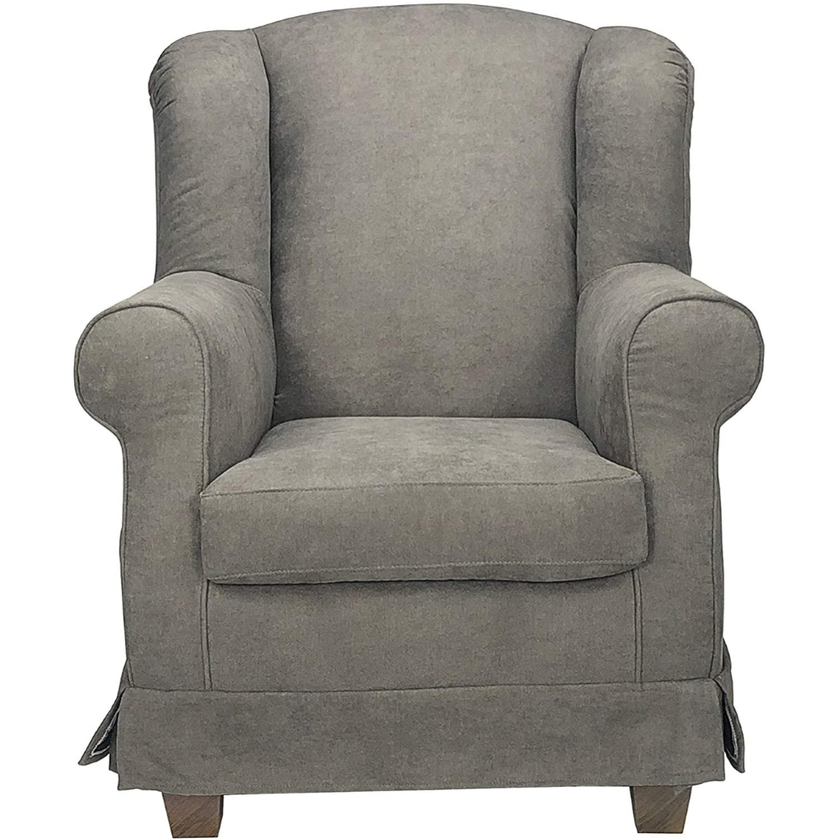 Poltrona da camera BERGERE imbottita in tessuto antimacchia sfoderabile ...