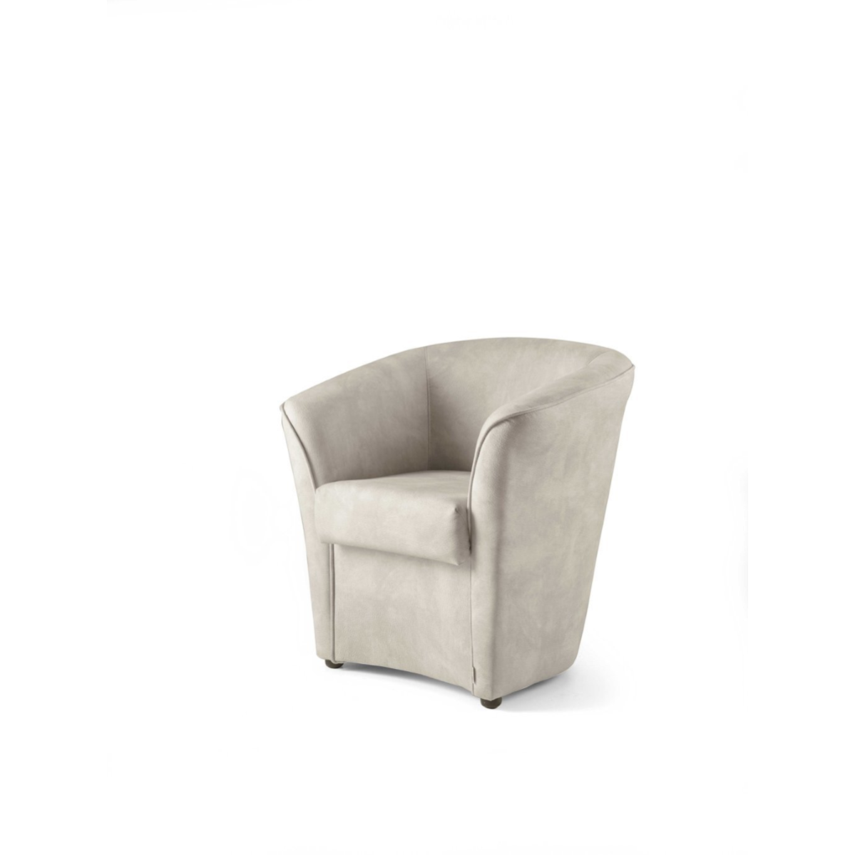 Poltrona VALENTINA in tessuto NABUK GRIGIO CHIARO | Leroy Merlin