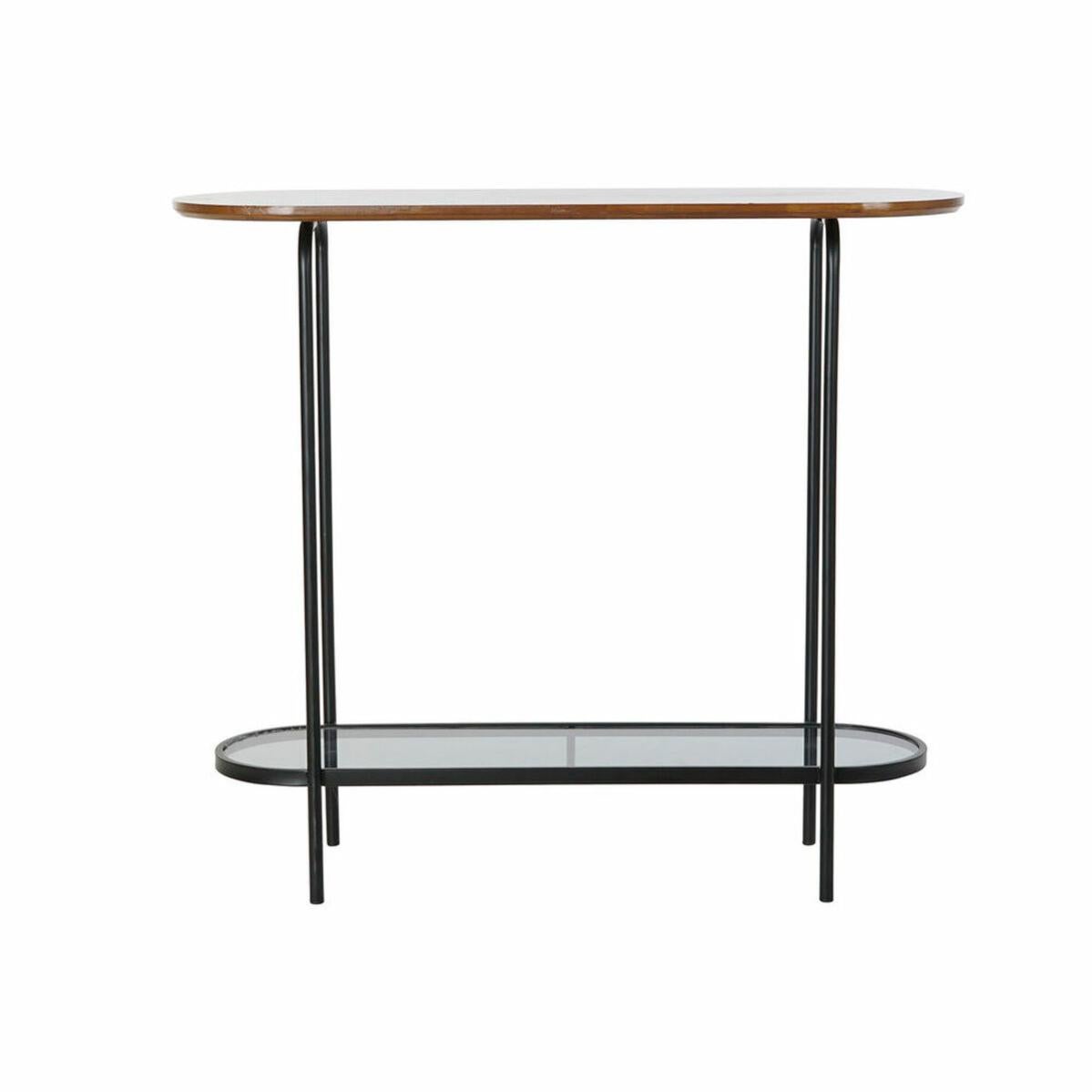 Ingresso DKD Home Decor 8424001833320 Cristallo Nero Legno Ferro (90 x ...