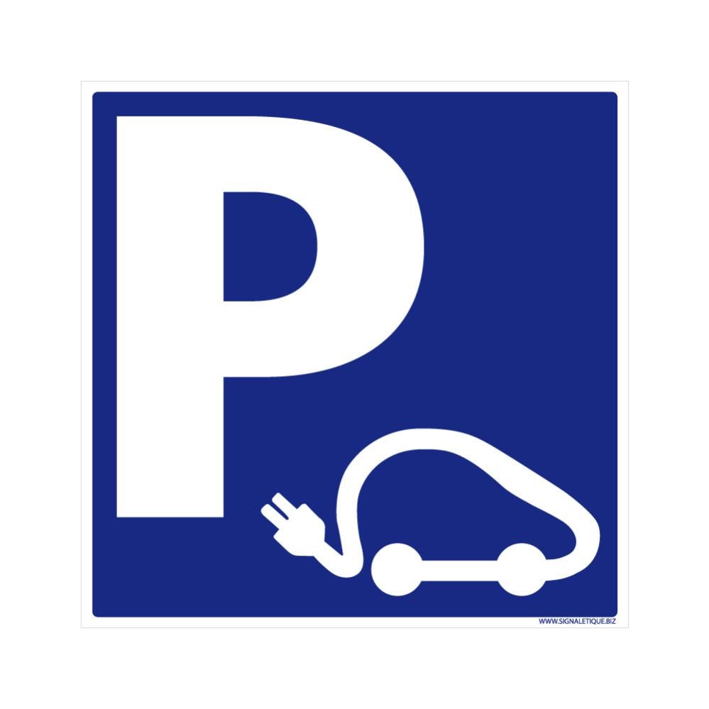 Panneau Parking Borne Chargement Voiture Électrique. Sticker Parking ...