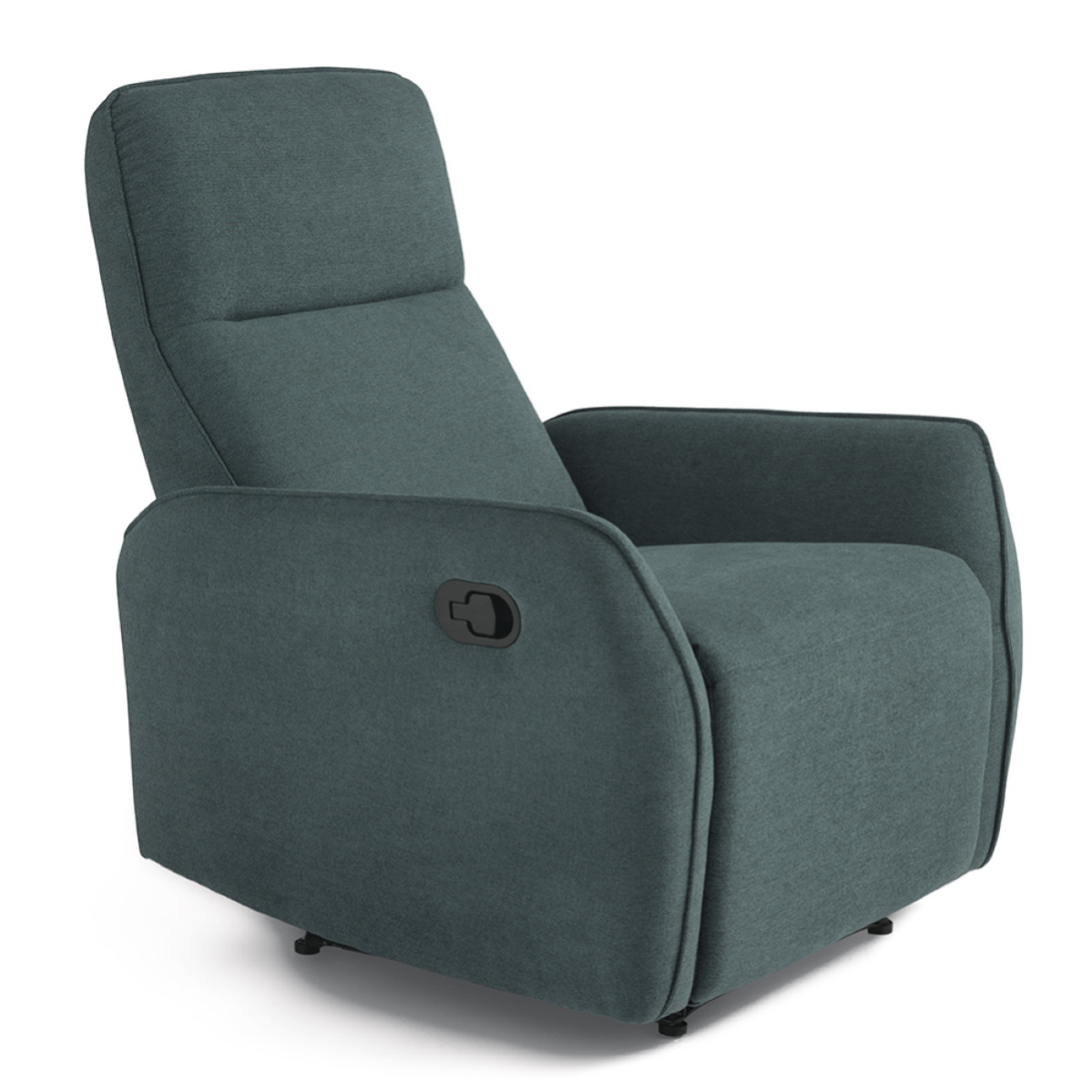 Poltrona recliner manuale in tessuto GALIZIA Petrolio | Leroy Merlin