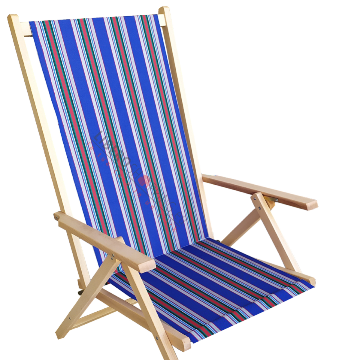 Sdraio in legno mare richiudibile con tela fantasia VIOLA | Leroy Merlin