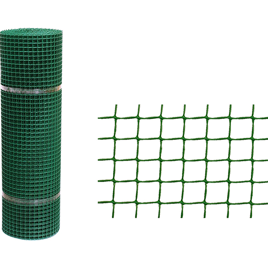 Malla plástica - 5x5 mm - 1x25 m - Verde | Leroy Merlin