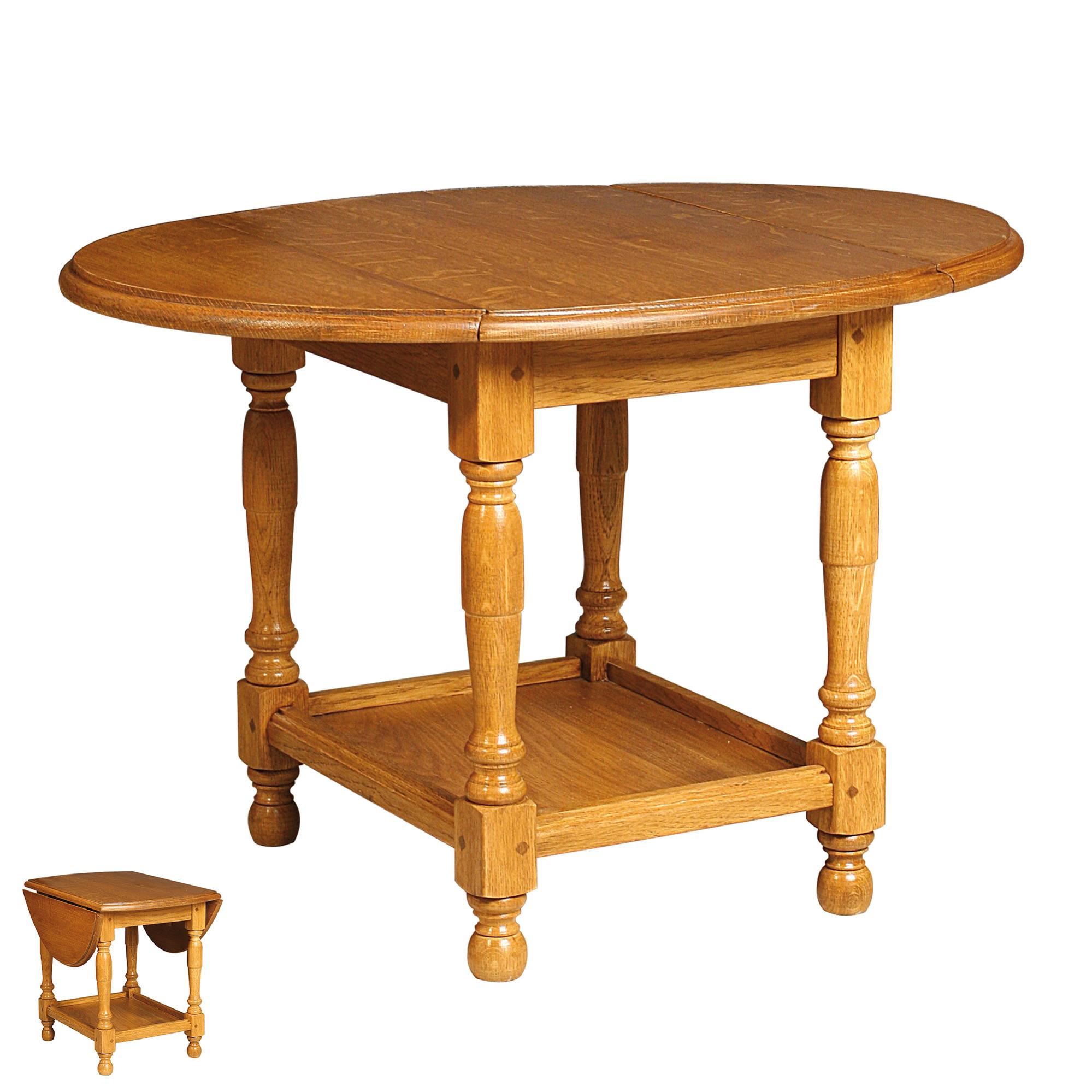 Petite table en chêne massif avec 2 abattants - ACHELET | Leroy Merlin
