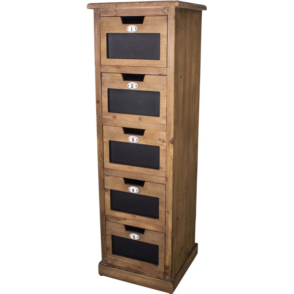 Chifonnier 5 tiroirs numérotés Vintage Antic Line Créations | Leroy Merlin