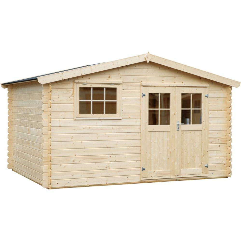 Abri de jardin en bois double pente Visby 4 x 3 m Eden Partenaire ... Abri de jardin en bois double pente Visby 4 x 3 m Eden Partenaire ...