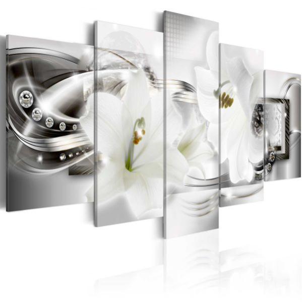 Tableau Fleurs Diamond sparkle of lily : Taille - 200 x 100 cm | Leroy ...