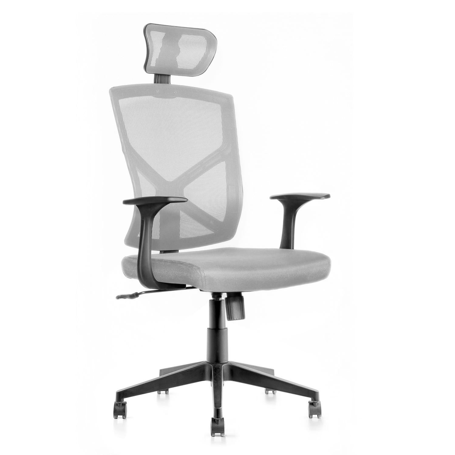 Mody - Chaise de bureau en polyester et nylon avec accoudoirs et appuie ...