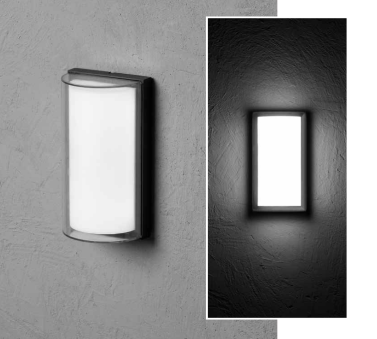 WIVA 71400033 WLO RIGHEL APPLIQUE DA ESTERNO RD 11W 4K OMNI GRAFITE ...