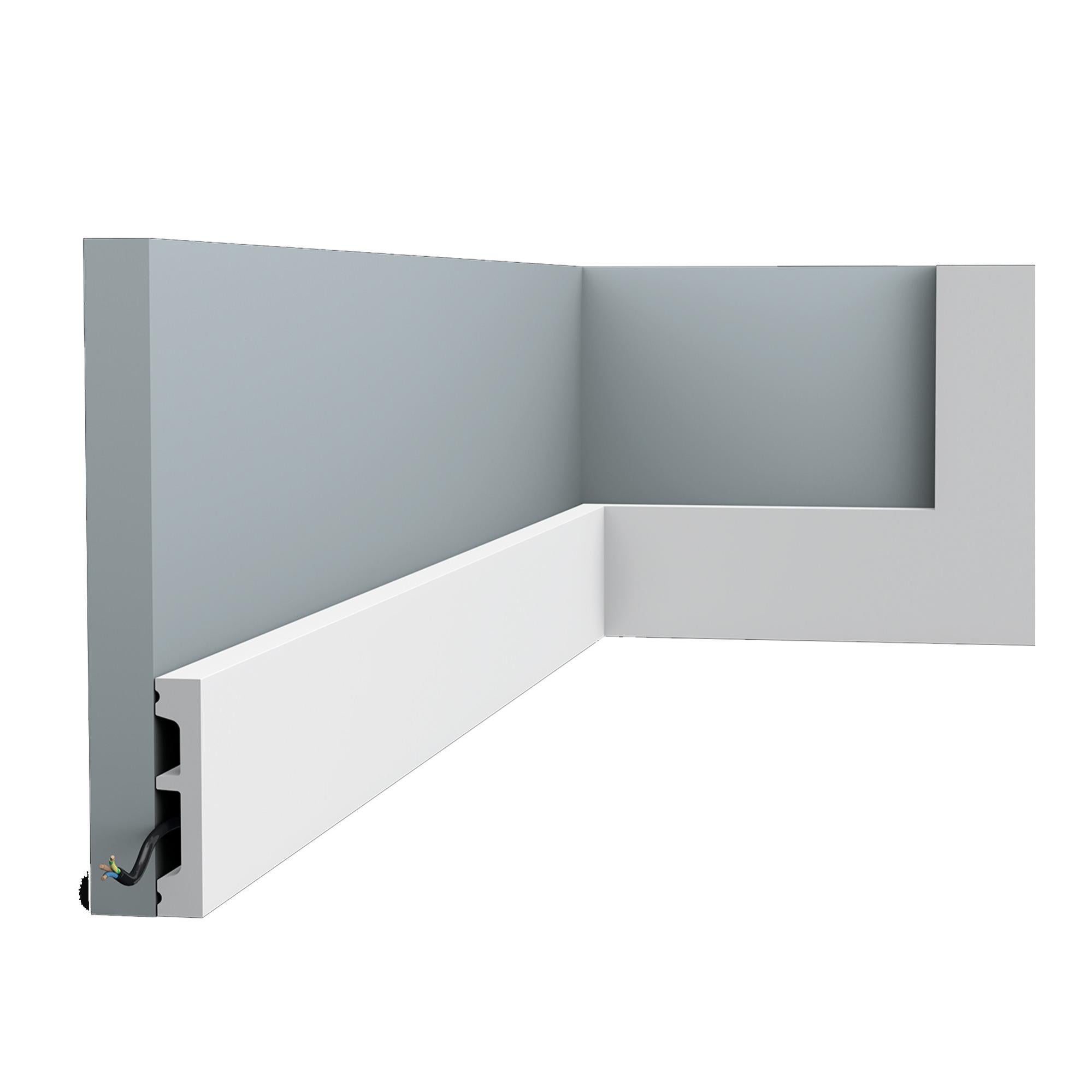 ORAC DECOR CORNISA 230x6,6x1,3 CM DX157-2300 SQUARE | Leroy Merlin