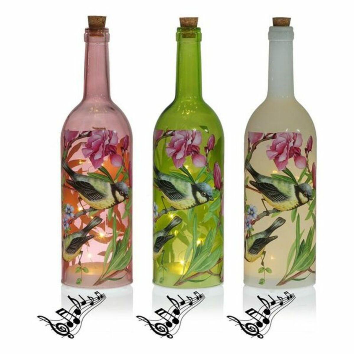 Botella LED Versa Cristal (9 x 34 x 9 cm) 8420327439208 S3400946 Versa ...