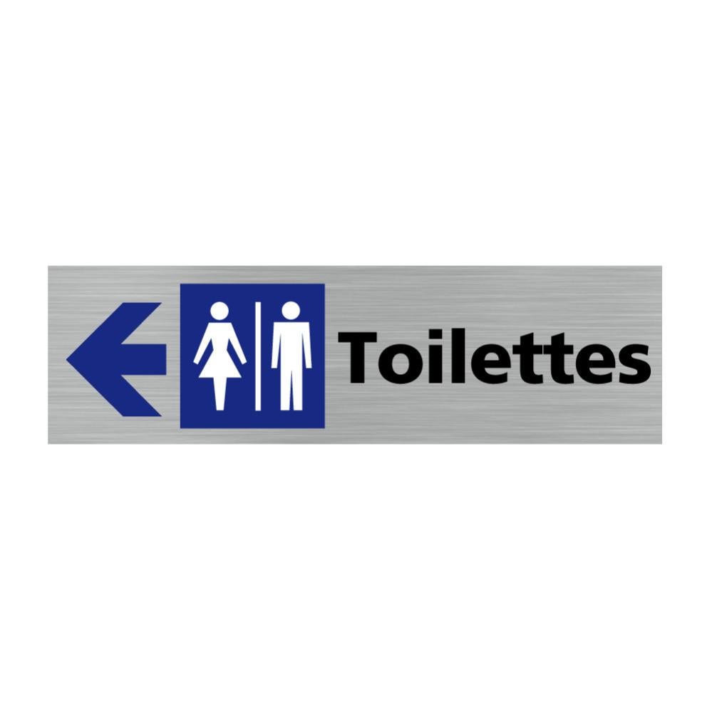 Pictogramme TOILETTES FLECHE VERS LA GAUCHE (Q0416) Matière Adhesif ...
