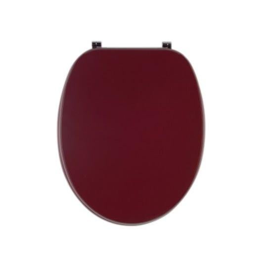 ASIENTO DE INODORO UNIVERSAL DE COLOR ROJO AMARANTO | Leroy Merlin