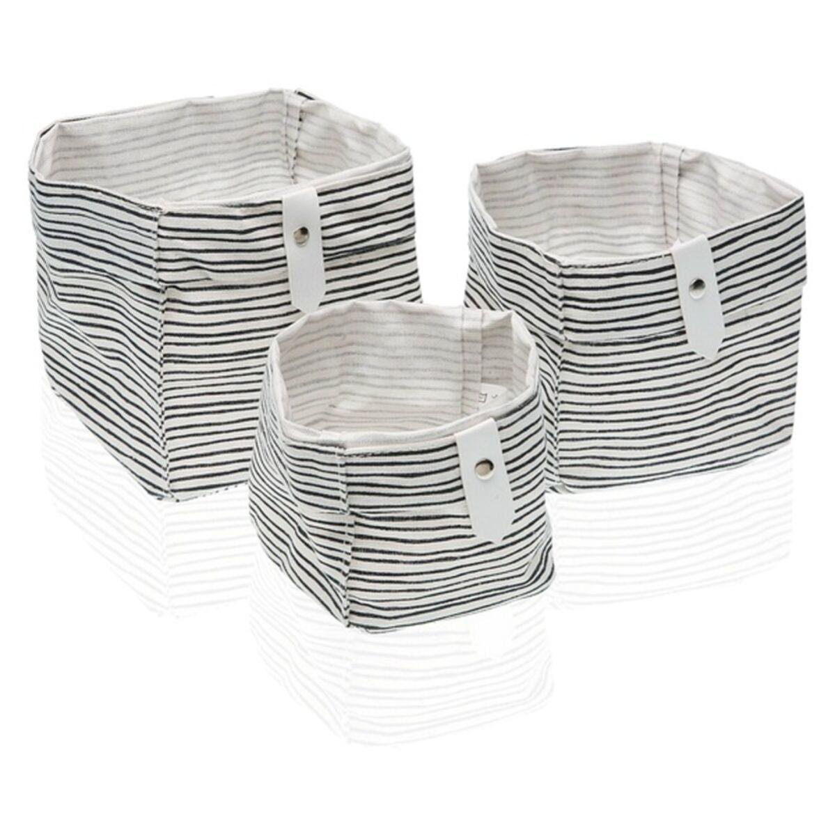 Set de basket Textile Polyester (3 Pièces) (14 x 14 x 14 cm) | Leroy Merlin